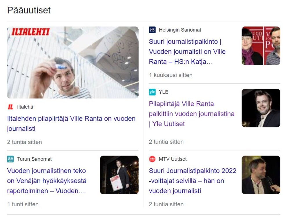 Ville Ranta on Vuoden journalisti - Kvaak.fi